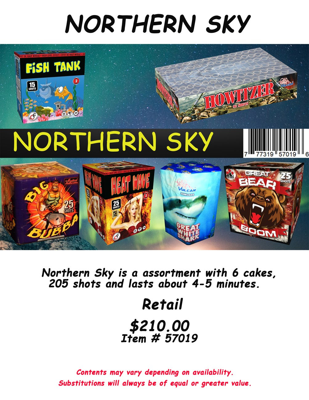 NORTHERN SKY (ONTARIO ONLY) – Showtime Fireworks Canada / Knockout ...