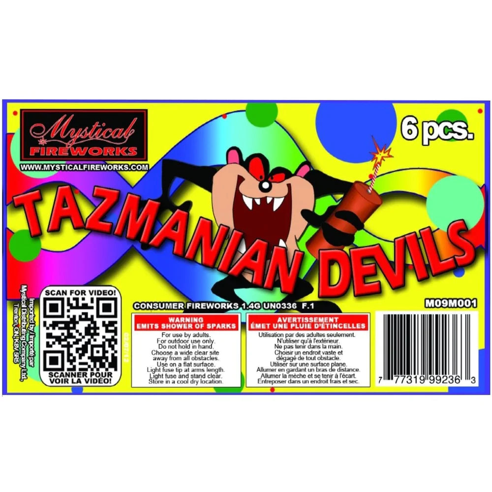 TASMANIAN DEVIL (6PK) (ONTARIO ONLY) – Showtime Fireworks Canada ...